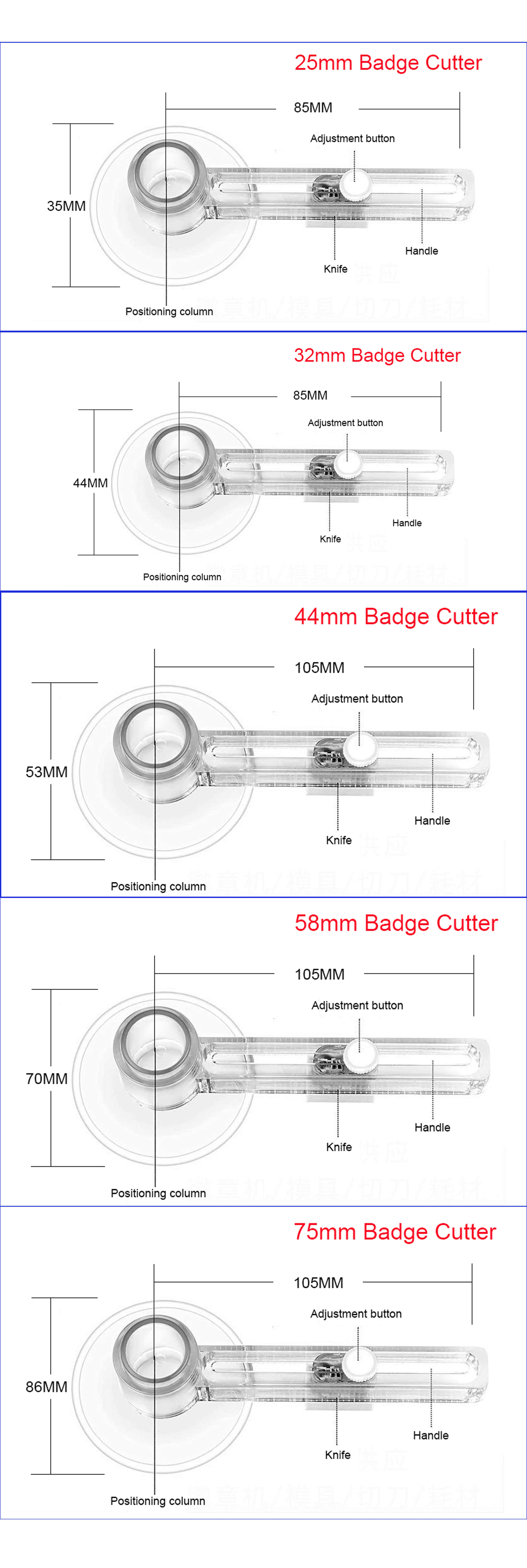 75mm Plastic Round Cutter - Buy 75mm Plastic Round Cutter, 75mm Plastic ...
