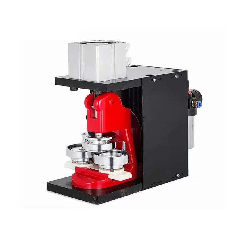 Pneumatic Badge Making Machine Pin Badge Maker Needd Air Compressor To ...