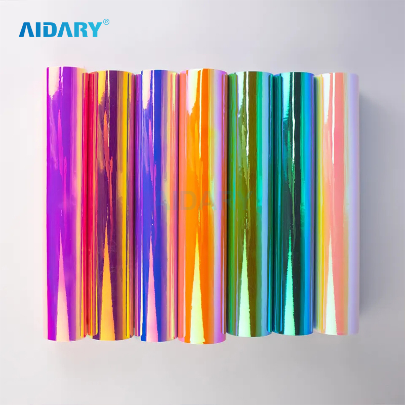 PVC Rainbow Holographic Self Adhesive Vinyl Roll - Buy PVC Self ...