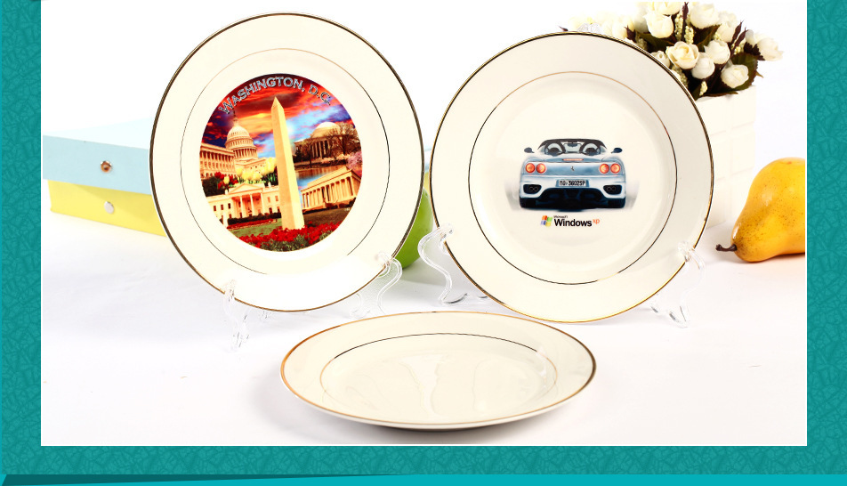 AIDARY Sublimation Gold-Edge Photo Plates Sublimation Blank Plate - Buy ...